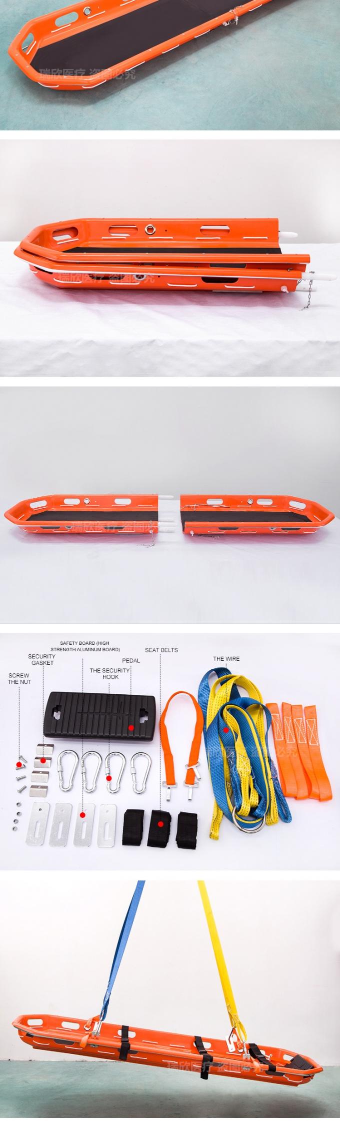 HDPE Water Rescue Stokes Basket Ambulance Basket Type Stretcher